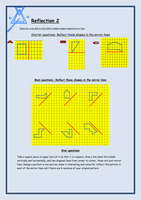 Reflection and Mirror lines Sheets by bcooper87 - UK Teaching Resources ...