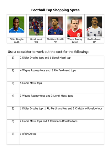 Money Problems | Teaching Resources