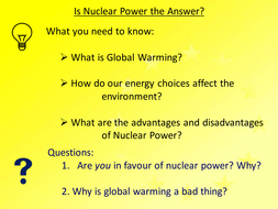 Nuclear Power Case Study | Teaching Resources