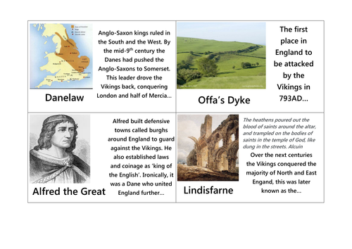 Introduction to Anglo-Saxon England cards | Teaching Resources