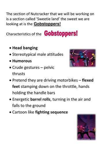 Nutcracker! - Gobstoppers Characters | Teaching Resources