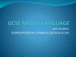 GCSE Media - Intro to signs, symbols and icons | Teaching Resources