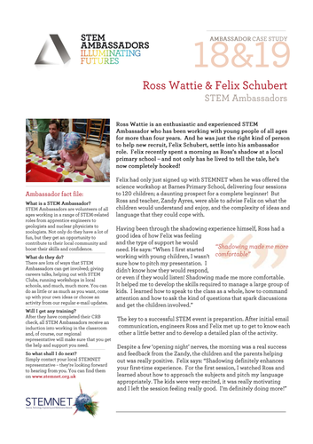 STEM Ambassador: Lee Betts - Careers | Teaching Resources