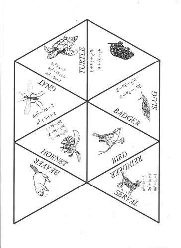 Factorising Quadratics - Tarsia Activity | Teaching Resources