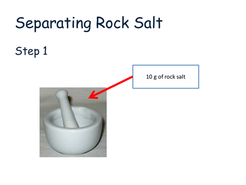 BTEC Chemistry/KS3 Separating Rock Salt | Teaching Resources