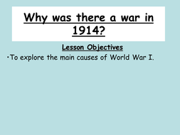 Causes of WW1 | Teaching Resources