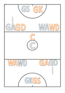 Netball Court Positions Teaching Cards | Teaching Resources