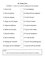 Mi Tiempo Libre | Teaching Resources
