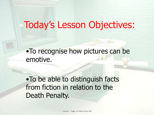 Death Penalty Writing Scheme lesson 2 | Teaching Resources Death Penalty Writing Scheme lesson 2 | Teaching Resources