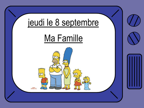 Ma Famille - LESSON + WORKSHEET: FAMILY | Teaching Resources