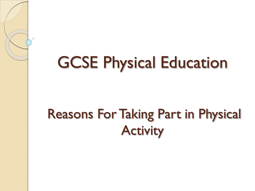 Edexcel GCSE PE - Topic 1.1.1 | Teaching Resources