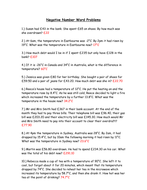 Negative number word problems by fairykitty - Teaching Resources - Tes