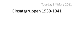 Einsatzgruppen | Teaching Resources