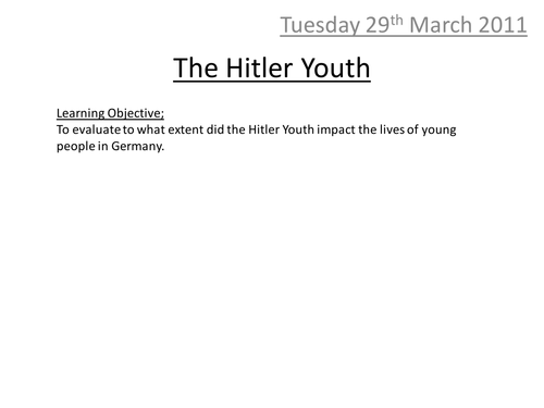 Hitler Youth | Teaching Resources