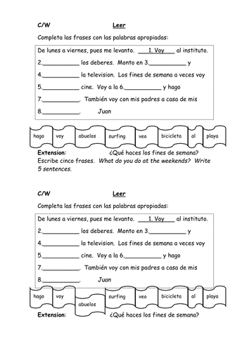 Listos 1 Unidad 6 - Una Cita | Teaching Resources