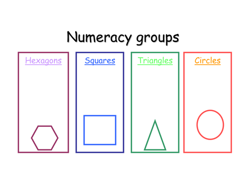 Maths groups for display | Teaching Resources