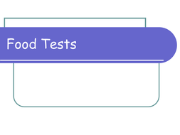Food Tests PowerPoint | Teaching Resources