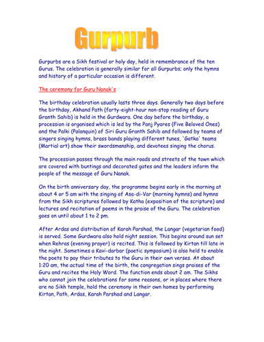 Sikhism Information | Teaching Resources