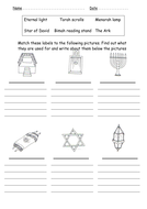 Judaism Worksheet