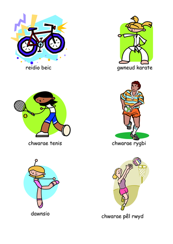 Welsh game - sports (chwaraeon) | Teaching Resources