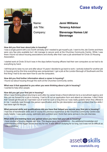 Tenancy Advisor Case Study | Teaching Resources