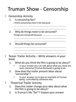 The Truman Show by streetno9 - UK Teaching Resources - TES