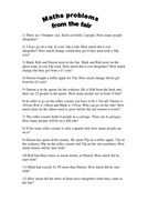 Maths - problem solving activities | Teaching Resources