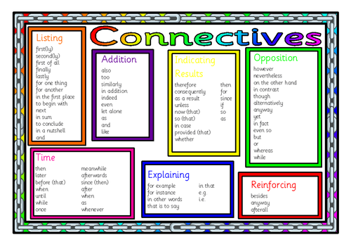 Connectives mat | Teaching Resources Connectives mat | Teaching Resources