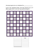 Maths problem solving-squares on chessboard | Teaching Resources