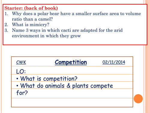 Competition | Teaching Resources