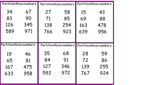 Partitioning | Teaching Resources