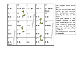Generic Snakes and Ladders poss MFL | Teaching Resources