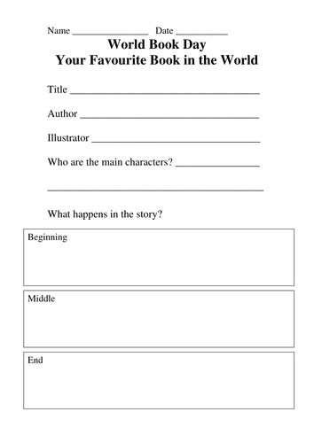 World Book Day idea | Teaching Resources
