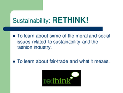 Sustainability resources- Recycle and Rethink | Teaching Resources