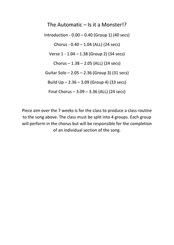 PE Dance - Monsters! | Teaching Resources