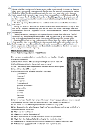 Uncle Montague's Tales of Terror resources | Teaching Resources