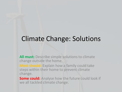Climate Change - Three lessons | Teaching Resources