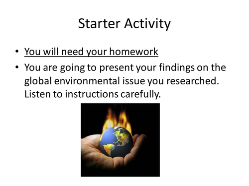 Climate Change - Three lessons | Teaching Resources