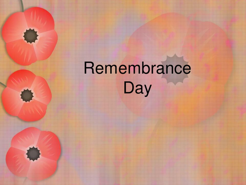 Remembrance Day | Teaching Resources