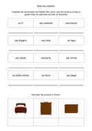 Dans Ma Chambre - WORKSHEET | Teaching Resources