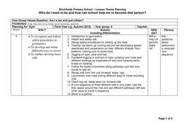 Year 6 Gymnastics Planning by nickday121 - Teaching Resources - Tes