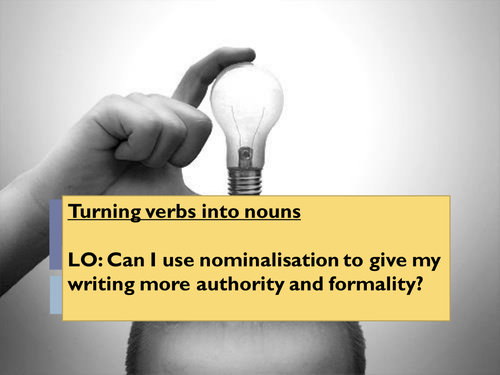 KS3 / KS4 Academic Writing: The Versatile Verb | Teaching Resources