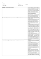 NQT Observation Proforma | Teaching Resources