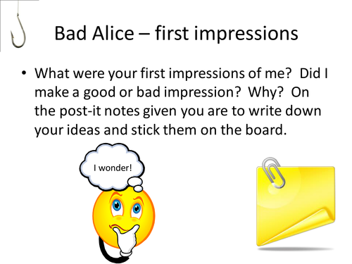 Bad Alice Jean Ure SOW | Teaching Resources