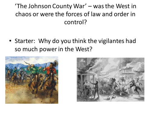 KS4 School's History Project The American West | Teaching Resources