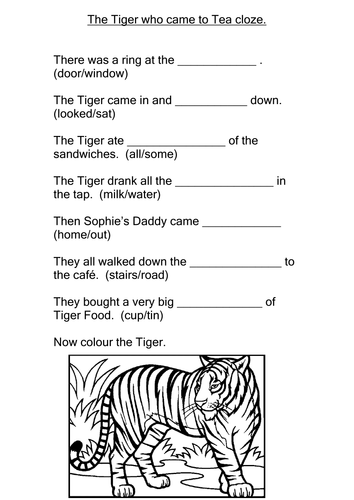 The Tiger That Came For Tea. Plans/Resources | Teaching Resources
