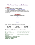 Perfect tense with avoir | Teaching Resources