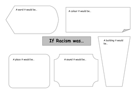 If racism was ...metaphor task | Teaching Resources