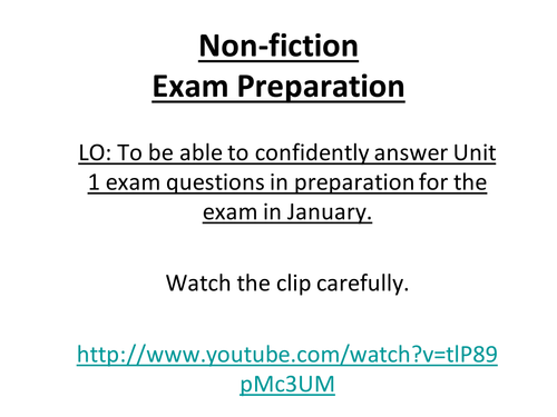 Non-fiction group work aqa | Teaching Resources