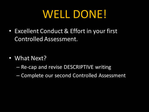 WJEC Controlled Assessments 1 and 2 - Writing | Teaching Resources
